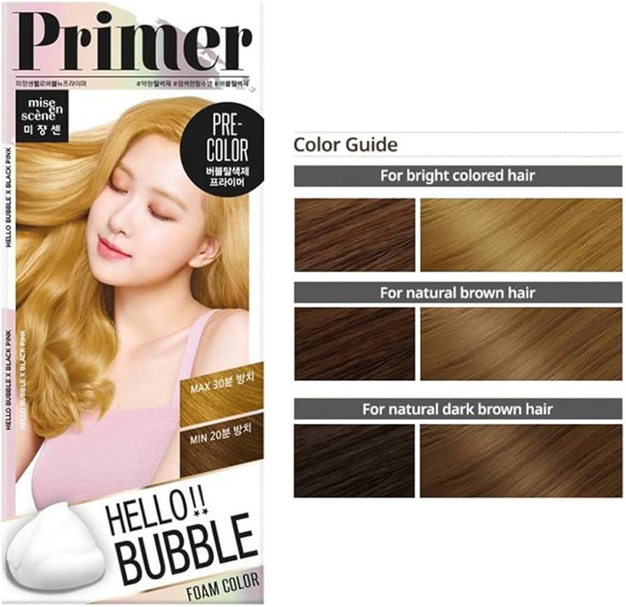 Miss En Scene Hello Bubble Primer Pre-Color Hair Dye, Beauty & Personal ...