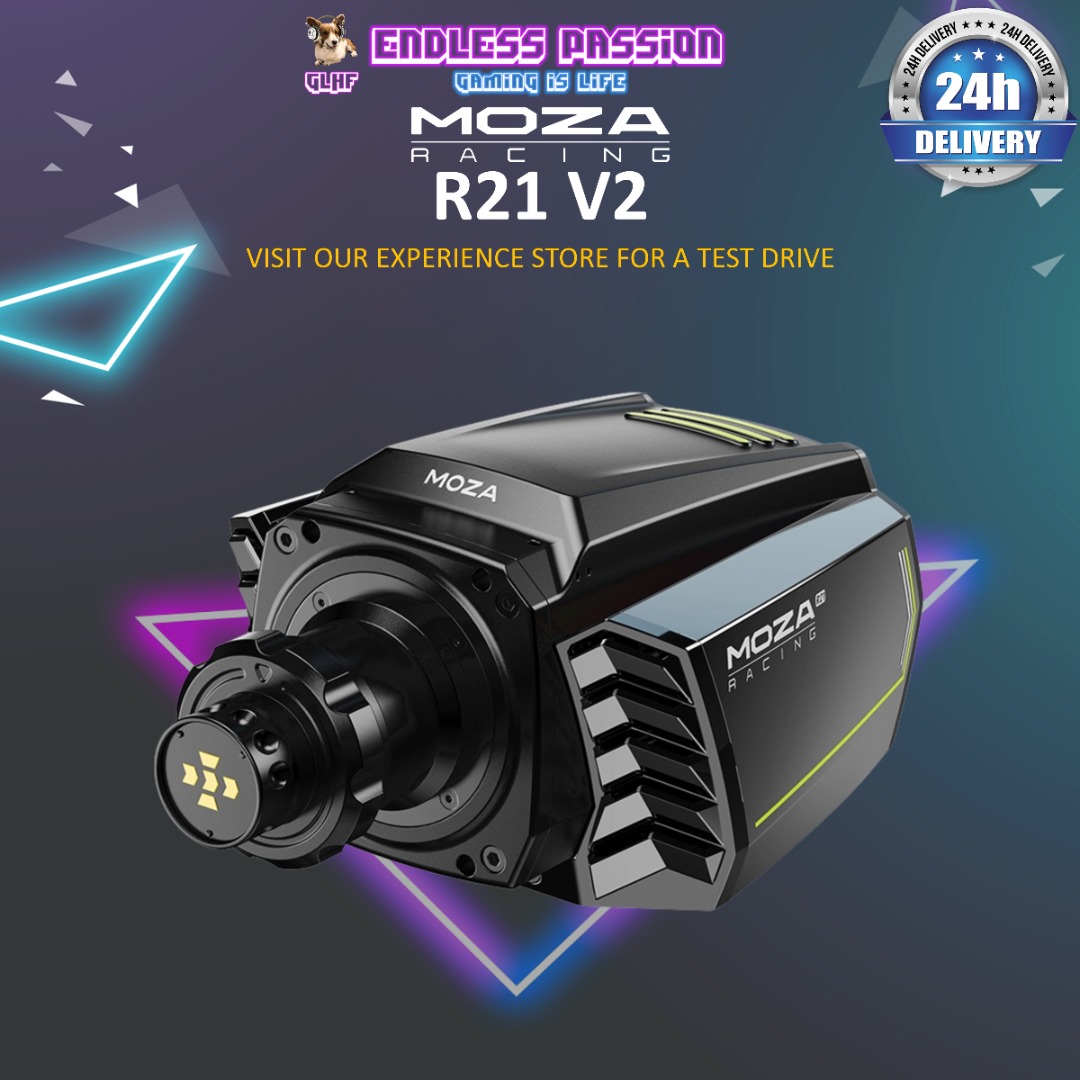 Moza R21 V2 Wheel Base, Video Gaming, Gaming Accessories, Controllers ...