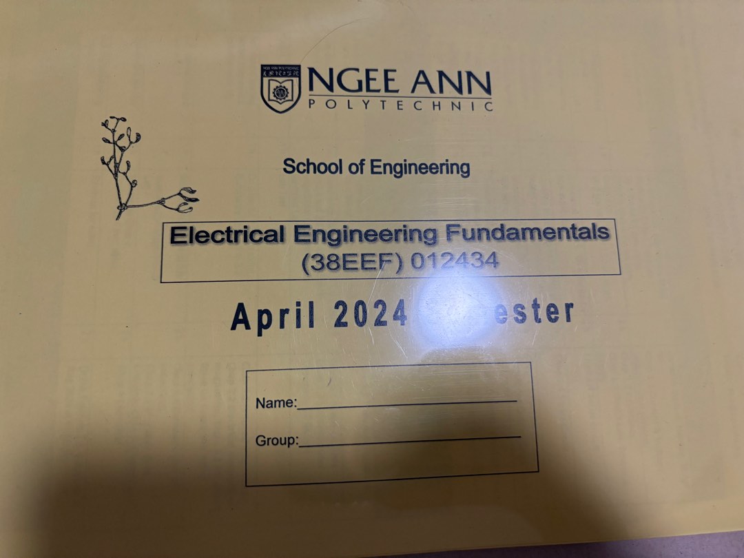 Ngee Ann polytechnic engineering Electrical Engineering Fundamentals, Hobbies & Toys, Books ...