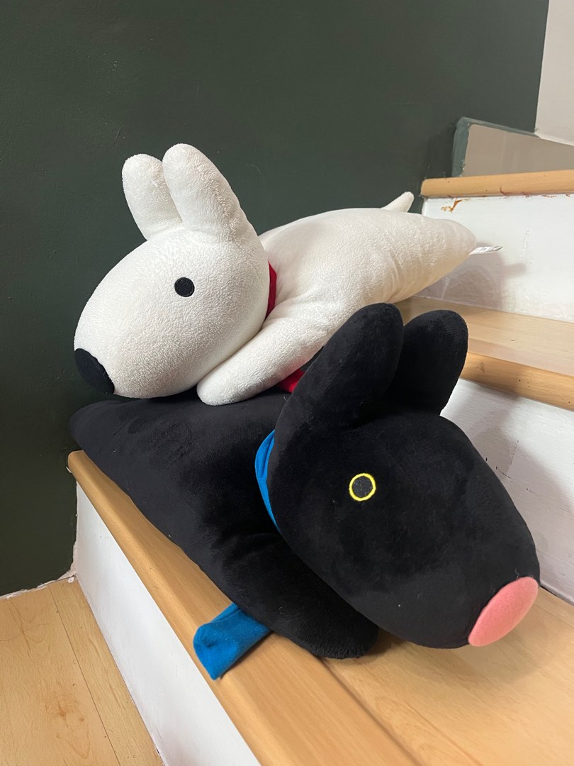 Original Pair of 40cm Large Gaspard and Lisa laying plush / gaspard et ...