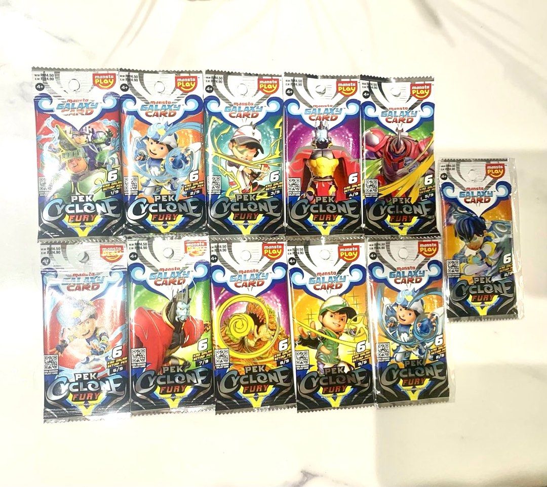 Pek cyclone fury kad boboiboy, Hobbies & Toys, Toys & Games on Carousell