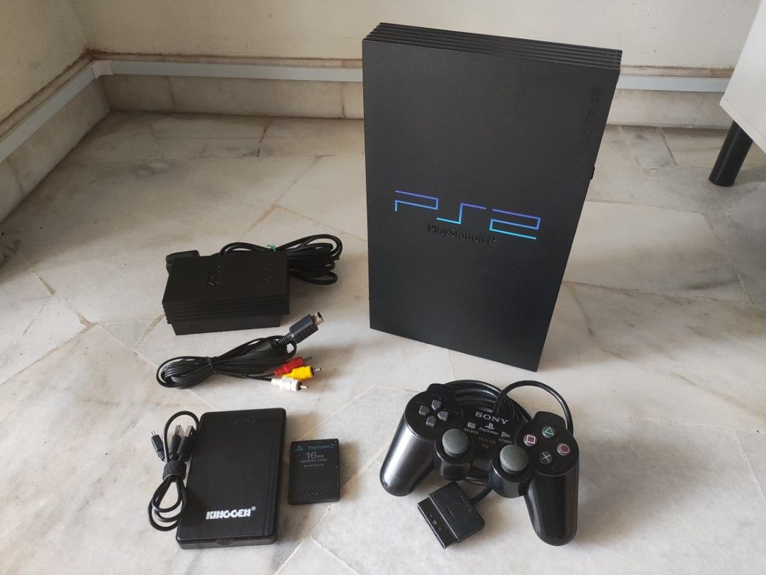 Playstation 2 Fat + External HDD, Video Gaming, Video Game Consoles ...