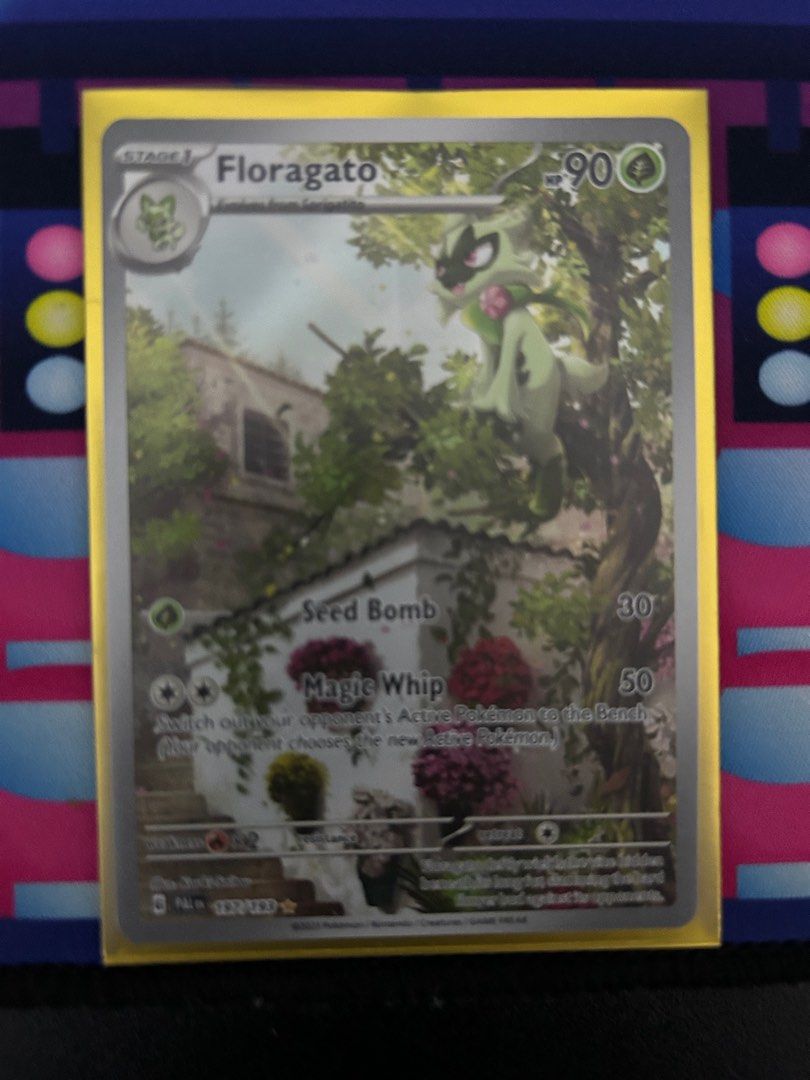 Pokemon Floragato Illustration Rare IR 197/193 Paldea Evolved PAL ...