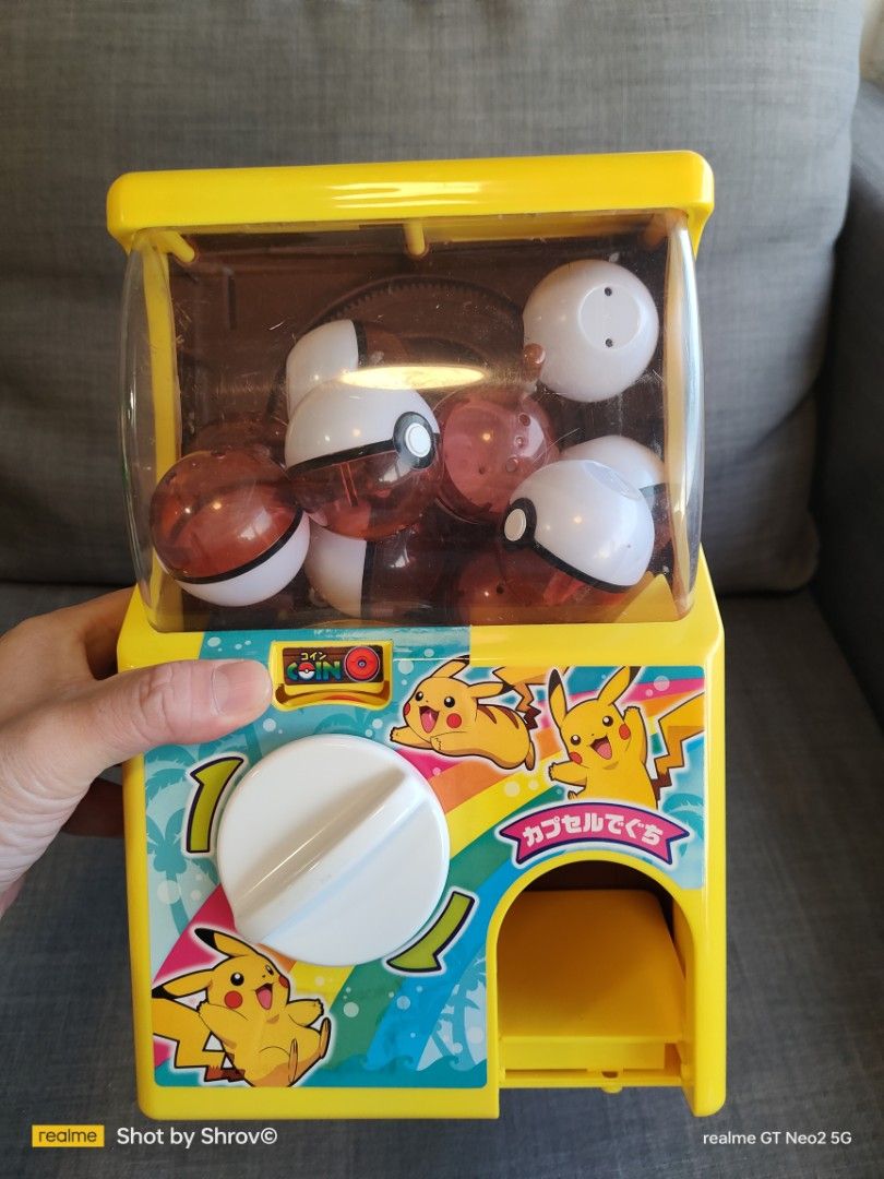 Pokemon Gacha Poke Machine, Hobbies & Toys, Toys & Games on Carousell