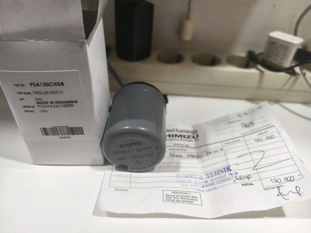 Pressure Switch / Otomatis Pompa Air Original Merk Sanyo, Kitchen ...