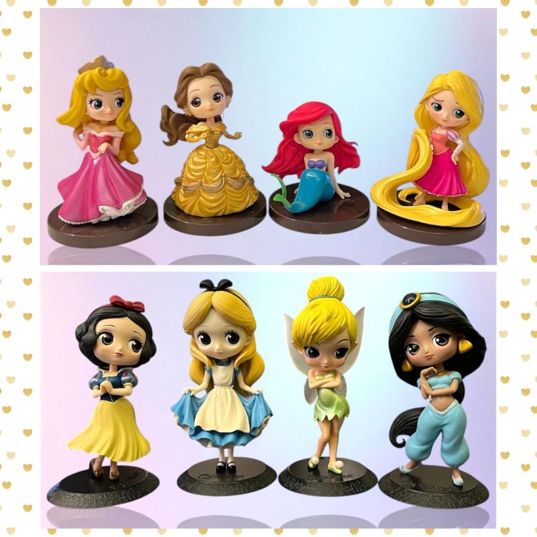 Qposket Belle Aurora Rapunzel Mermaid Tinkle Bell Cinderella Snow White ...