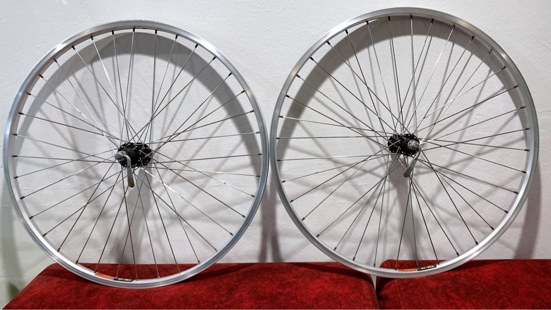 Retro 26" Rim Brake Wheelset Araya TM-18 Rims/Deore LX M563 Hubs Made ...