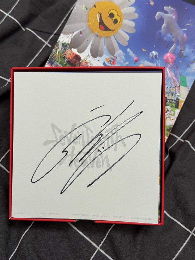 [SVT] Jun signed album, Hobbies & Toys, Memorabilia & Collectibles, K ...
