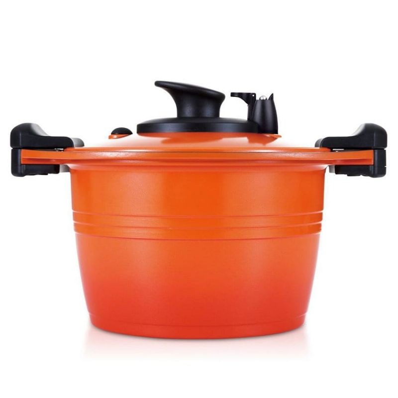 TP-Roichen Iron 6.5L Orange Colour Pressure Cooker With Lid, Furniture & Home Living ...