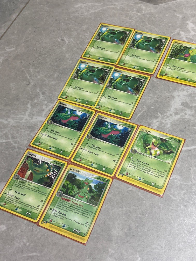 Treecko, Grovyle & Sceptile - ruby sapphire, emerald & dragon Pokemon ...