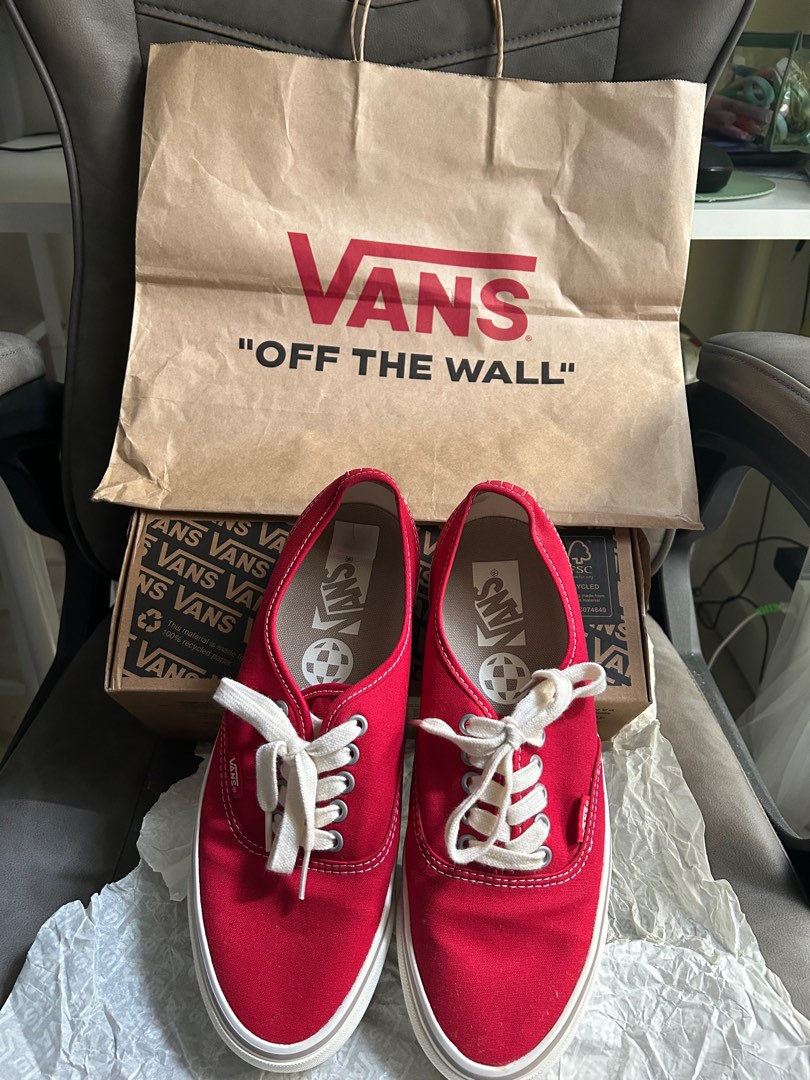 Vans Racing Red Marshmallow (Reissue 44), Men's Fashion, Footwear ...