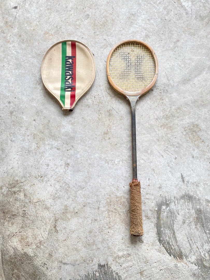 Vintage 70s KAWASAKI Racquet squash deco, Sports Equipment, Other ...