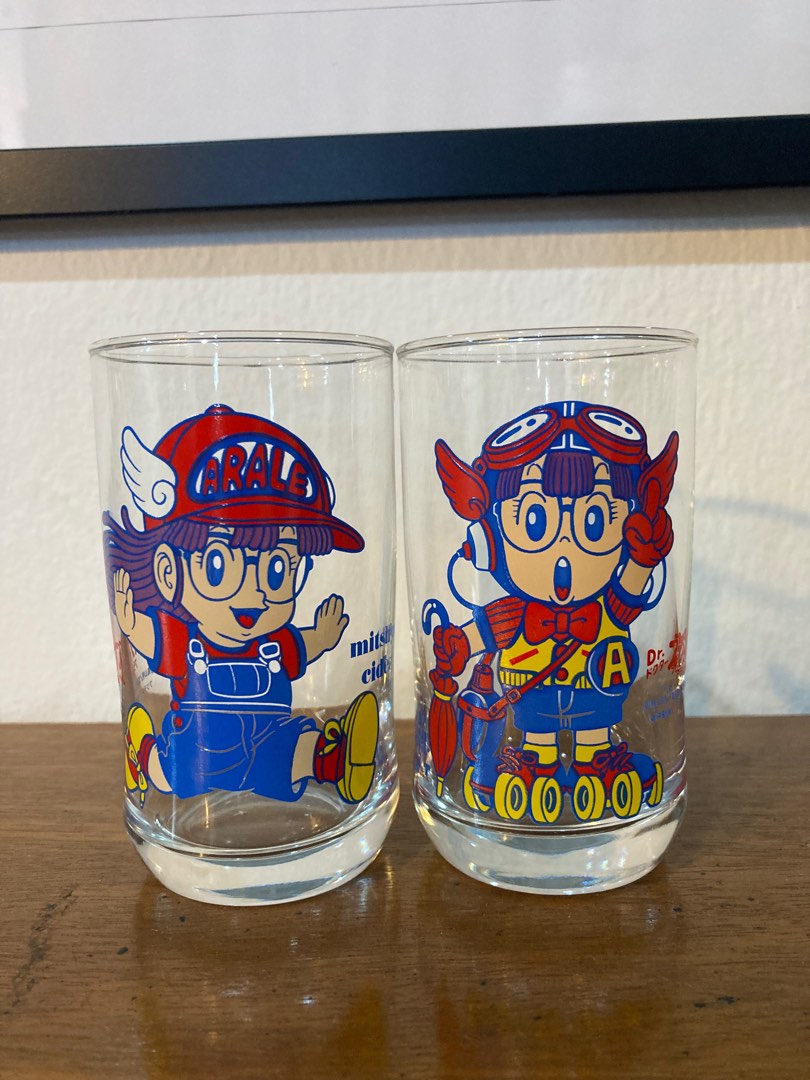 Vintage Arale Dr.Slump Glass Cup, Hobbies & Toys, Collectibles ...