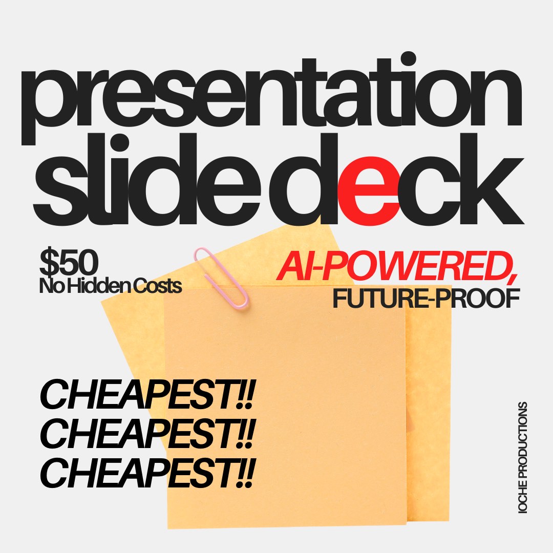 [WITHIN THE DAY] Affordable Slide Decks / Presentation Slides ...
