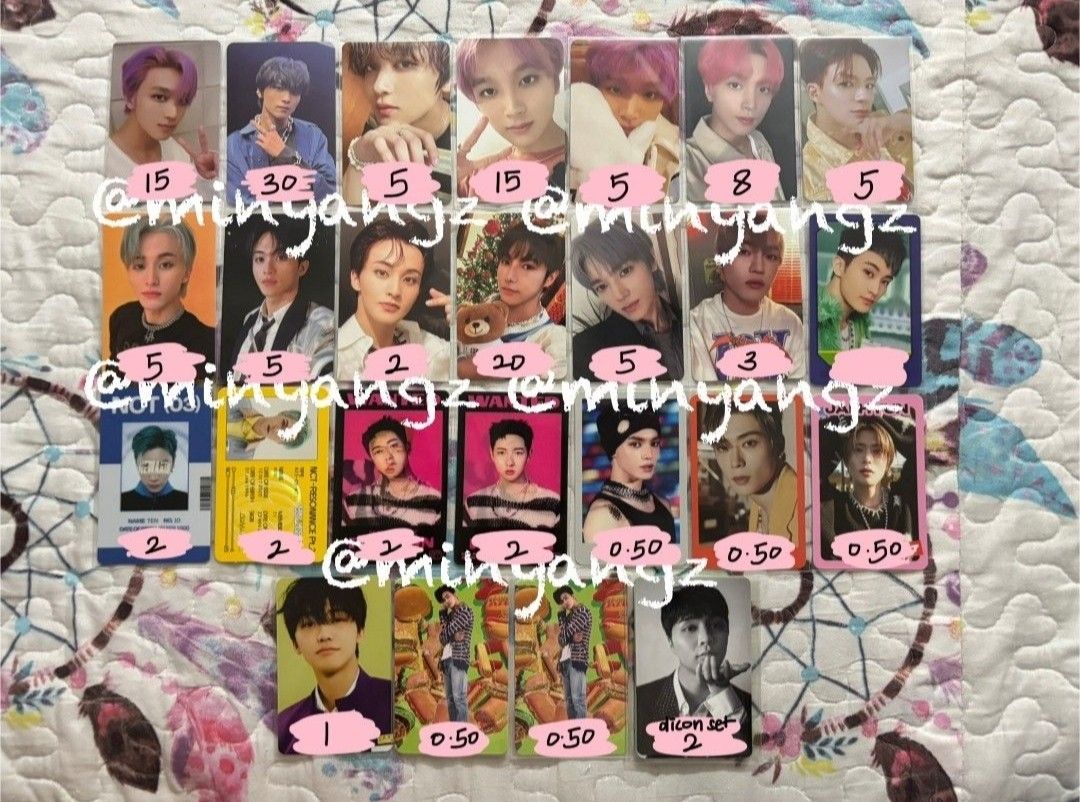 [WTS] NCT Dream NCT 127 Wavy Official Album/POB/Merch Photocards ; jeno ...