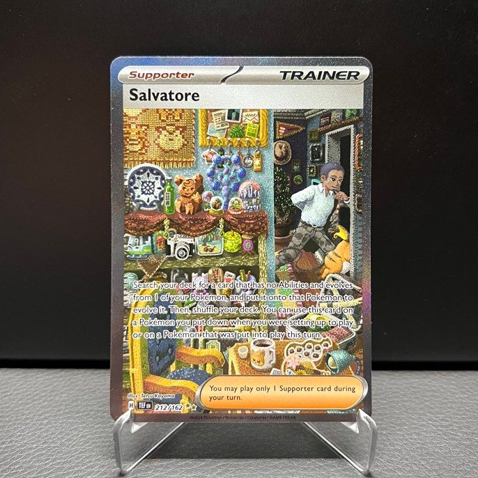 WTS Salvatore Trainer SIR 212/162 Temporal Forces Pokemon TCG Secret ...