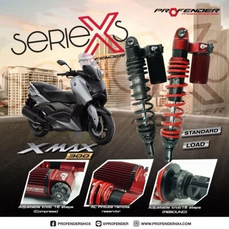 Xmax profender X-SERIES Rear suspension Xmax Absorber / Xmax Profender ...