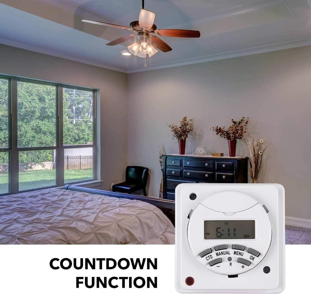 12V Timer Switch 16A Digital Electronic LCD Time Relay Switch ...