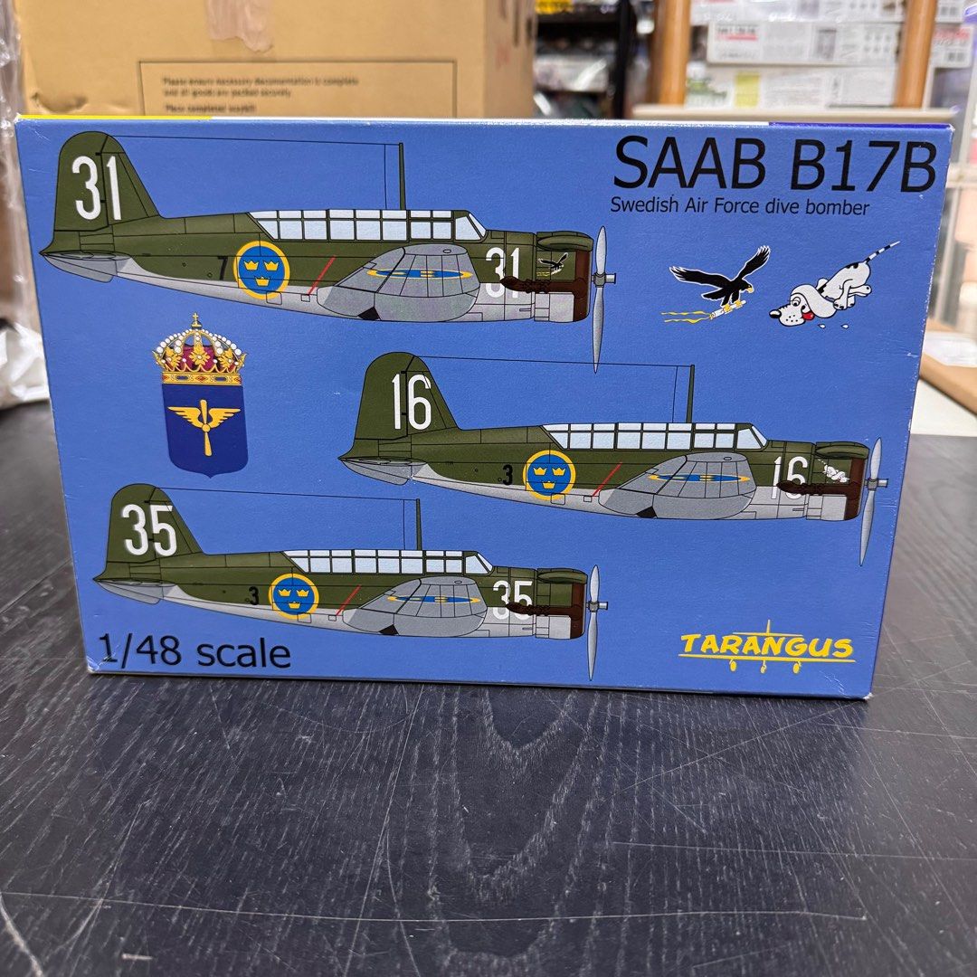 1/48 Tarangus Swedish SAAB B17B Dive Bomber Model Kit, Hobbies & Toys ...