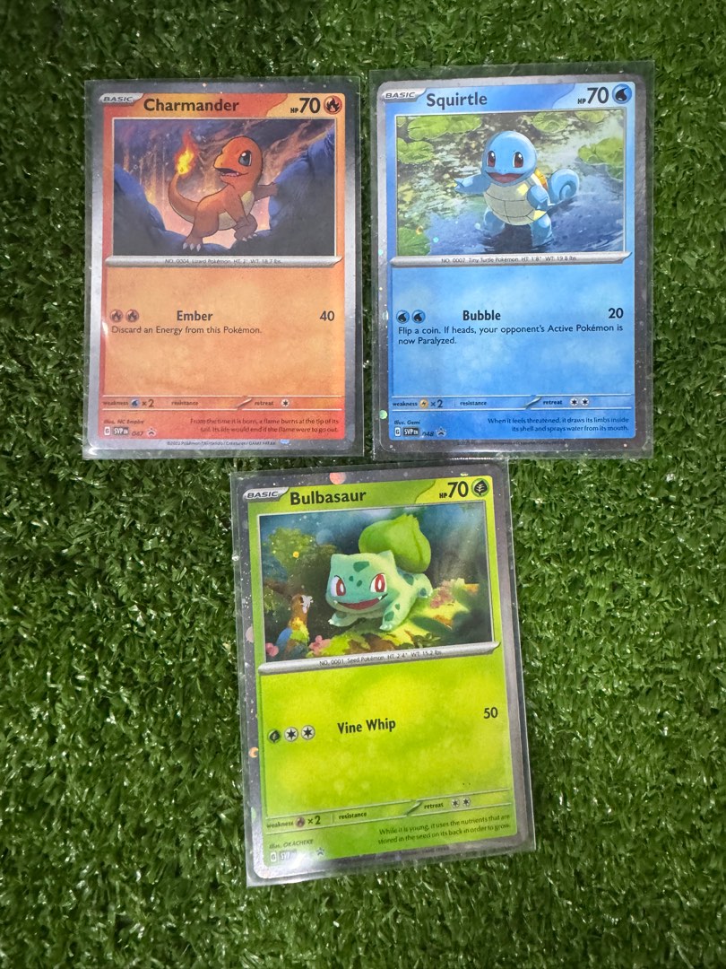151 Promo Cards, Charmander Squirtle Bulbasaur English + Full OG 151 ...