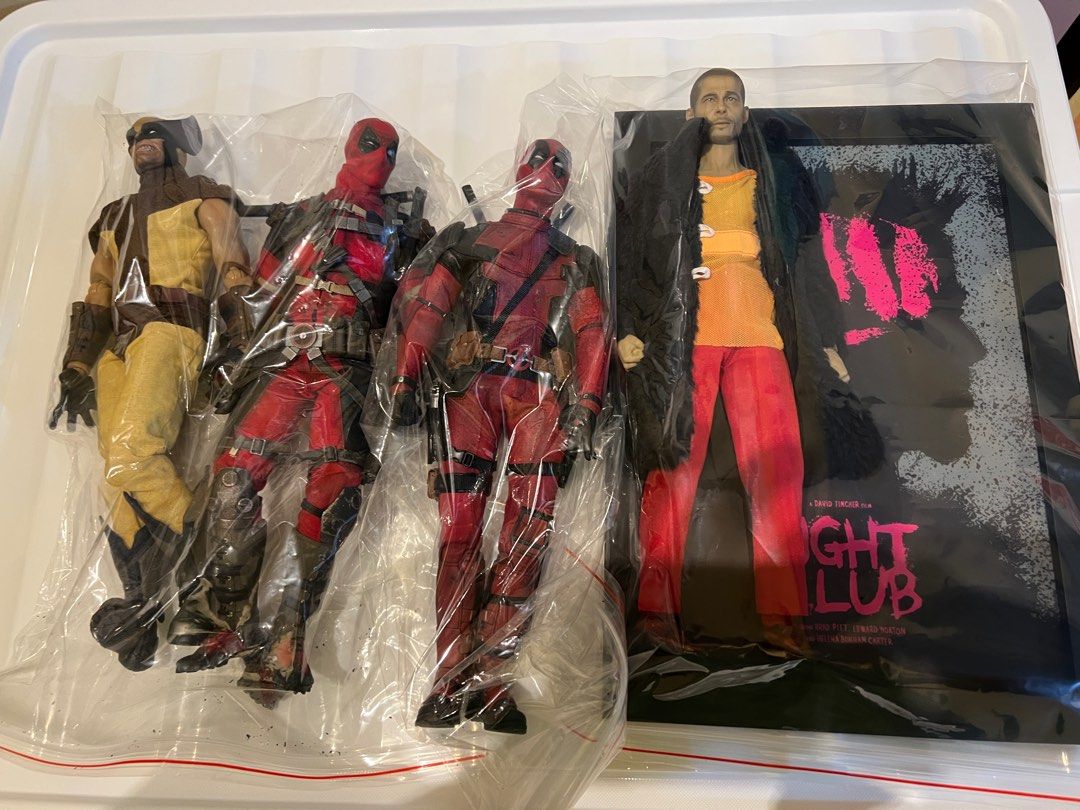 1/6 scale (bundle of 4 )Hot Toys deadpool , SS deadpool,Craftone Fight ...