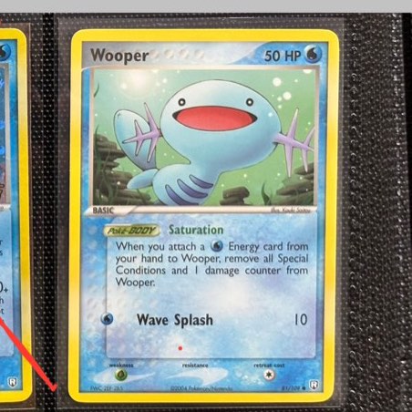 2004 Pokemon Ex Team Rocket Returns non holo whooper 81/109, Hobbies ...