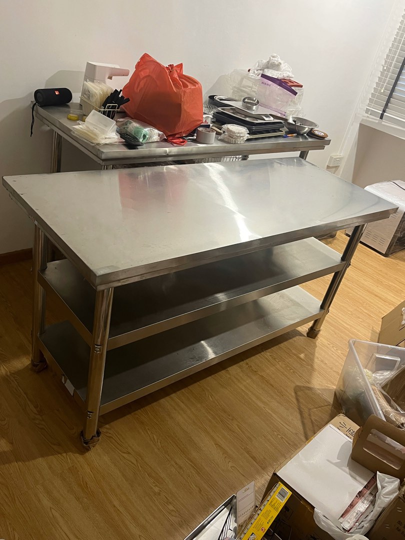 3 tier Stainless Steel Rack, Furniture & Home Living, Furniture ...