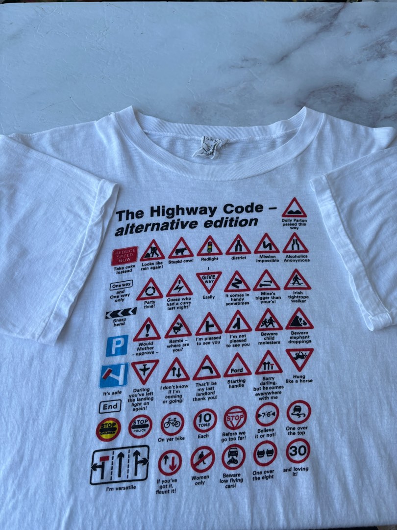 80/90s parody highway codes, Men's Fashion, Tops & Sets, Tshirts & Polo ...