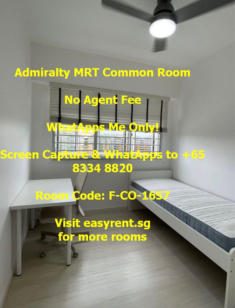 Admiralty MRT Common Room, Property, Rentals, Room Rentals on Carousell