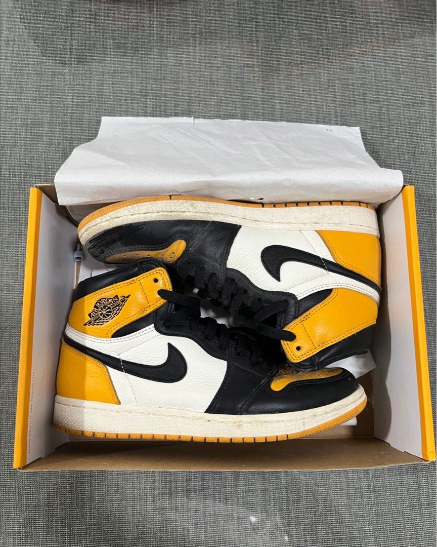Air Jordan 1 Taxi High OG, Men's Fashion, Footwear, Sneakers on Carousell