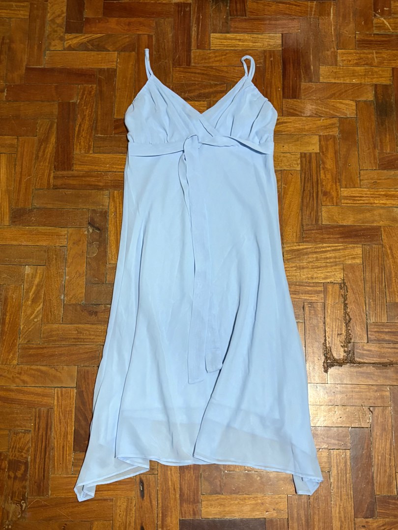 Baby Blue Midi Dress, Women's Fashion, Dresses & Sets, Dresses on Carousell