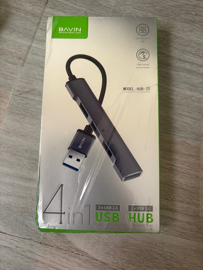 BAVIN H20 4 in 1 Multi-Functional USB Docking Station HUB Adapter Suitable for Laptop / Computer ...