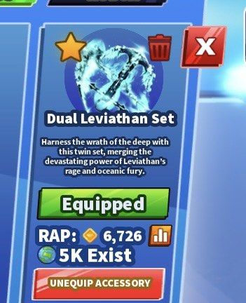 blade ball dual leviathan set selling asap dm me, Video Gaming, Gaming ...