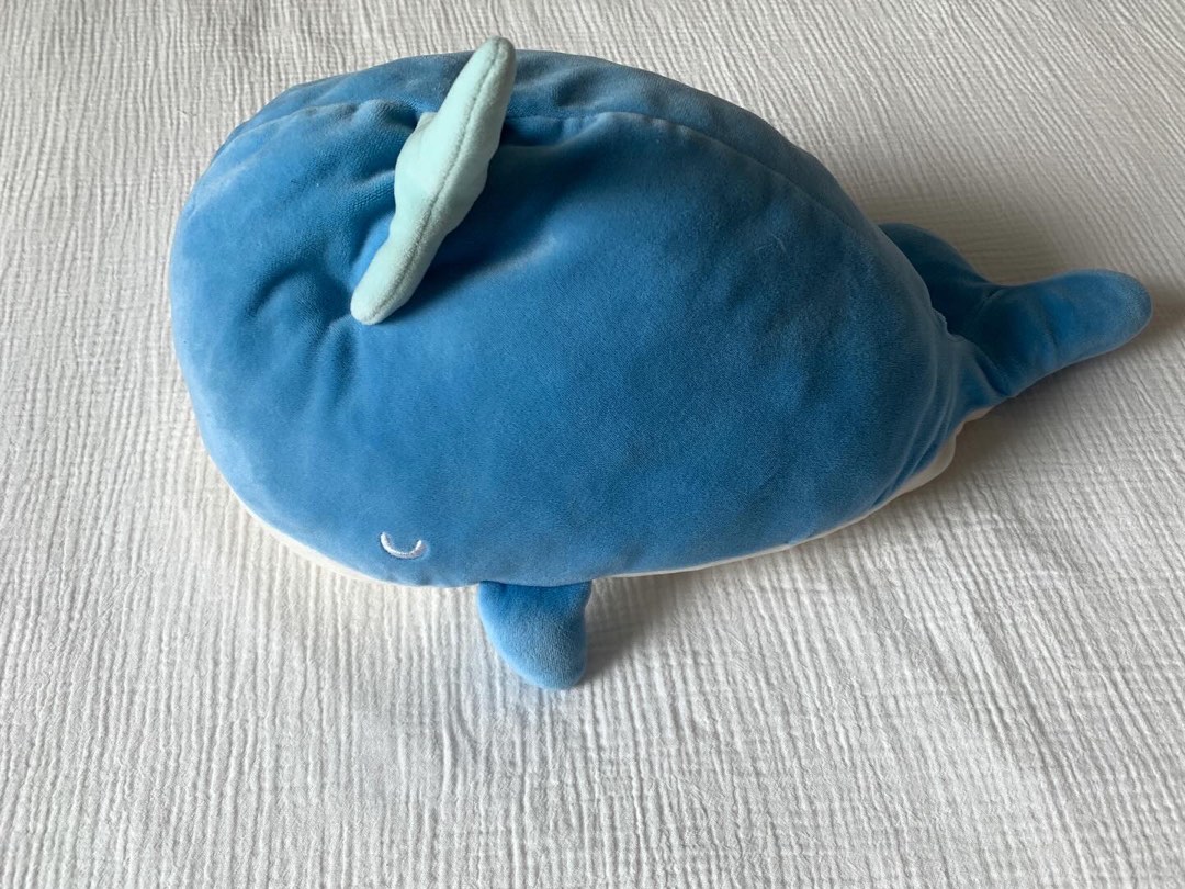 blue whale plushie, Hobbies & Toys, Toys & Games on Carousell