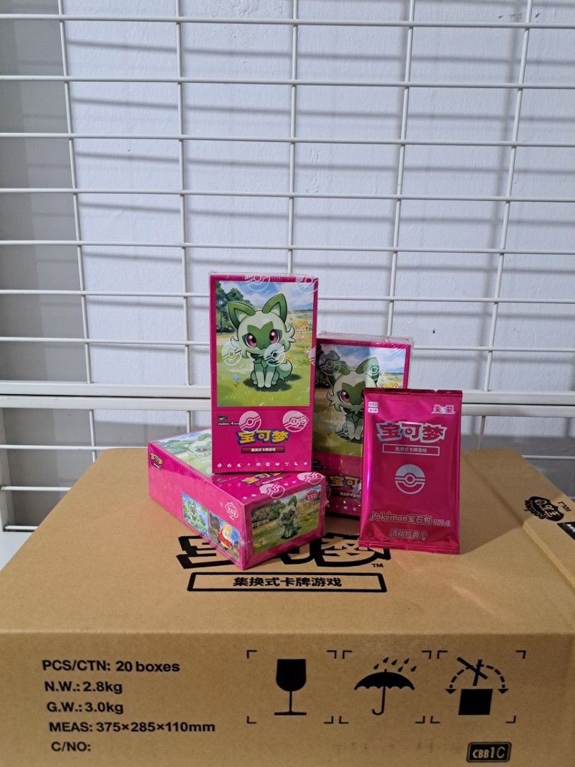 Chinese Gem Pack Booster Box Pokemon Card, Hobbies & Toys, Toys & Games ...