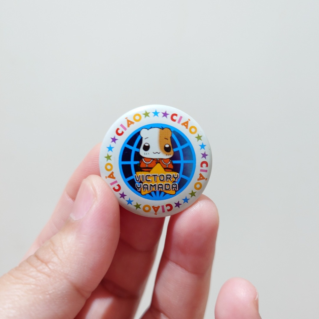 Ciao Pukupuku Natural Kairanban Victory yamada pin badge anik aniks ...