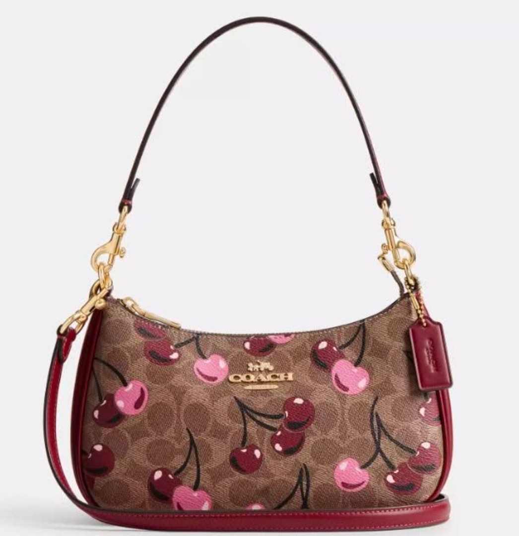 Coach Cherry Teri Shoulder Bag, Women's Fashion, Bags & Wallets ...