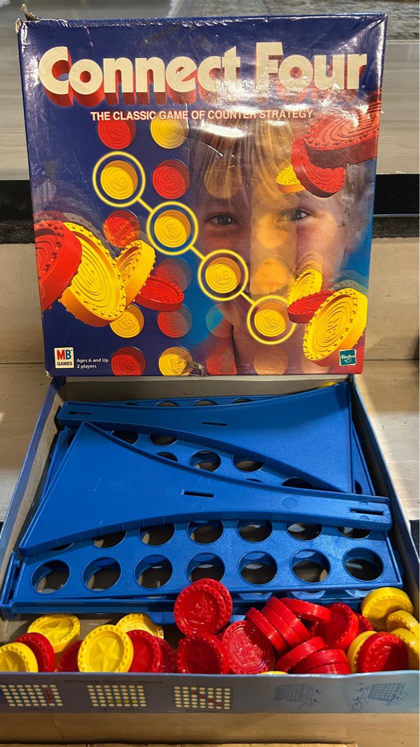 Connect Four- Classic Game of Counter Strategy, Hobbies & Toys, Toys ...