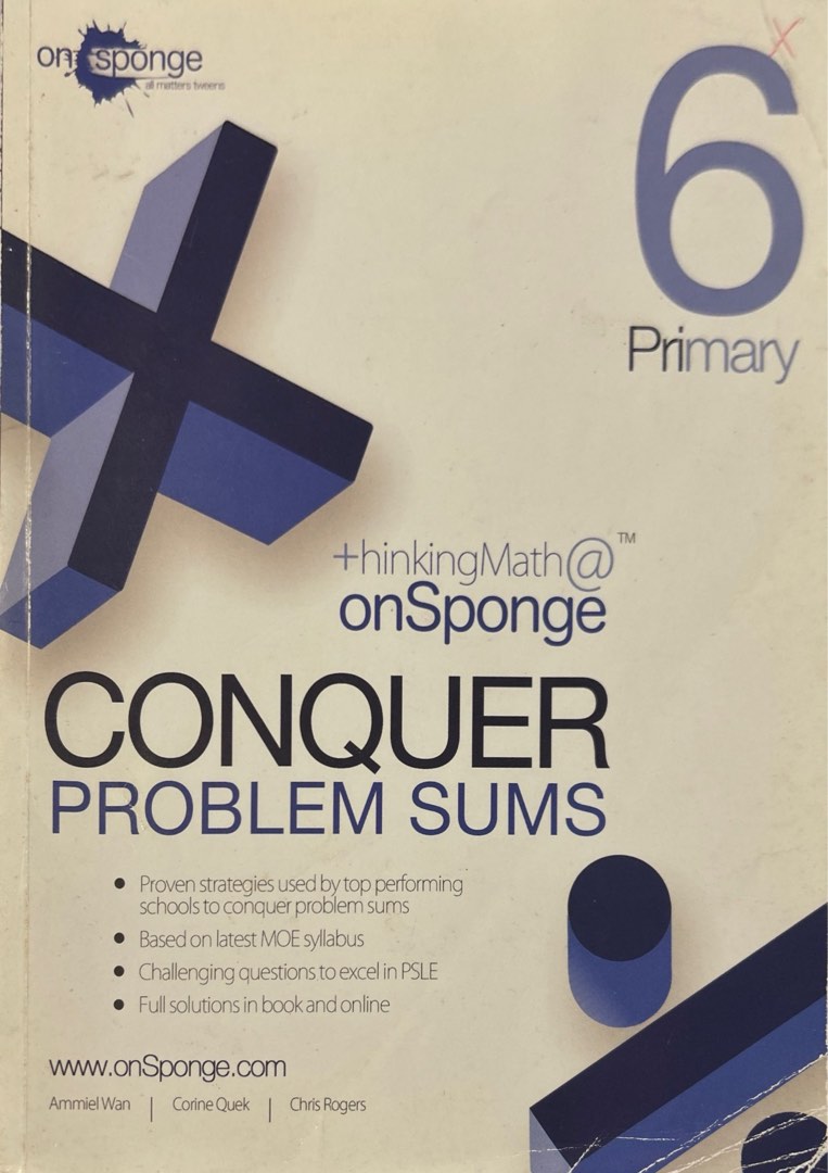 Conquer Problem Sums Primary 6 Mathematics Assessment Book thinkingMath ...