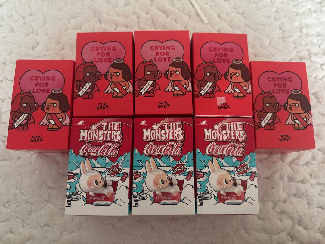 Crybaby Crying for Love / Coke Cola labubu, Hobbies & Toys, Toys ...