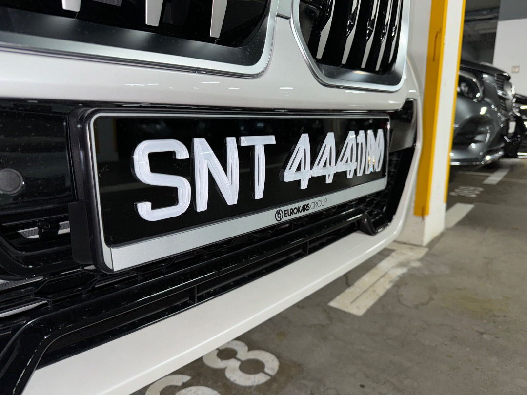 Curved Crystal Car Plate | LTA Carplate Maker Pot Belly Frame Frameless ...