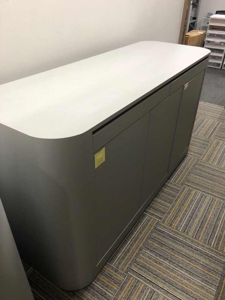 Custom Made Retail Display with Shelving and cabinet in Grey, Computers ...