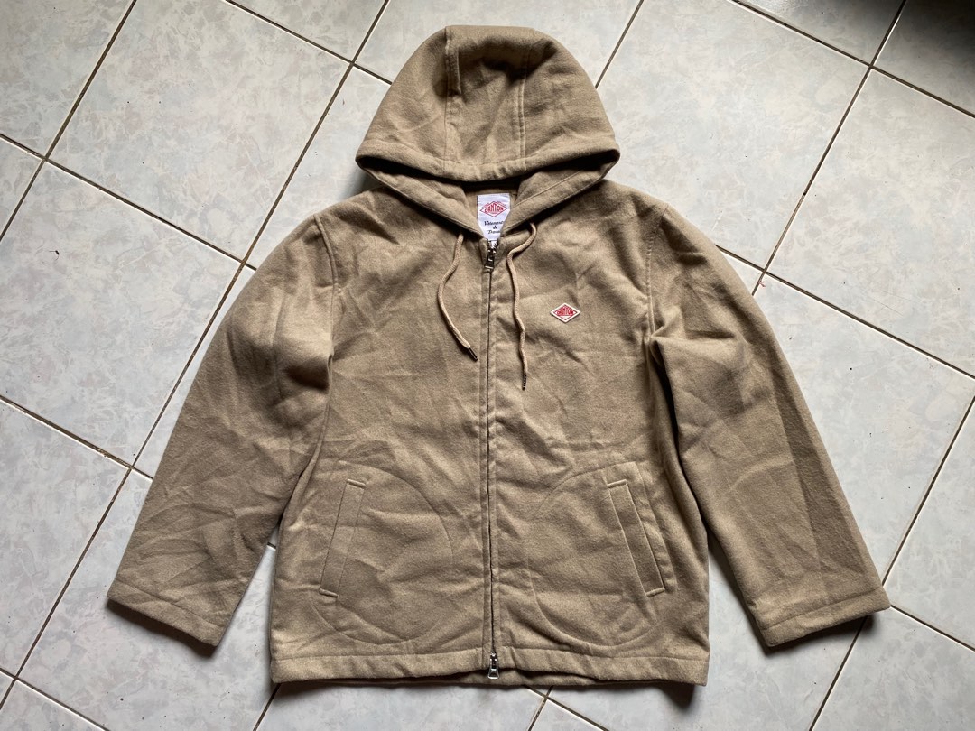 Danton Wool Light Pile Zip Hoodie Jacket, Men's Fashion, Coats, Jackets ...