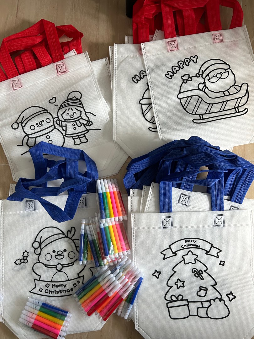 DIY kids colouring bag goodie bag, Hobbies & Toys, Stationery & Craft ...