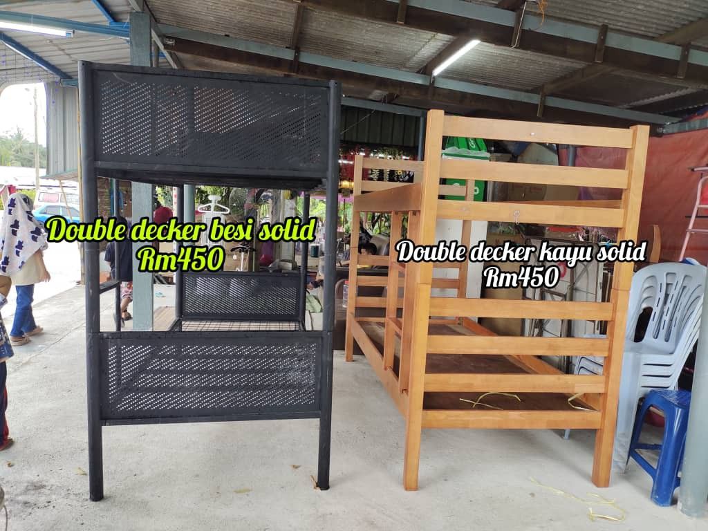 Double decker besi solid, Furniture & Home Living, Furniture, Bed ...