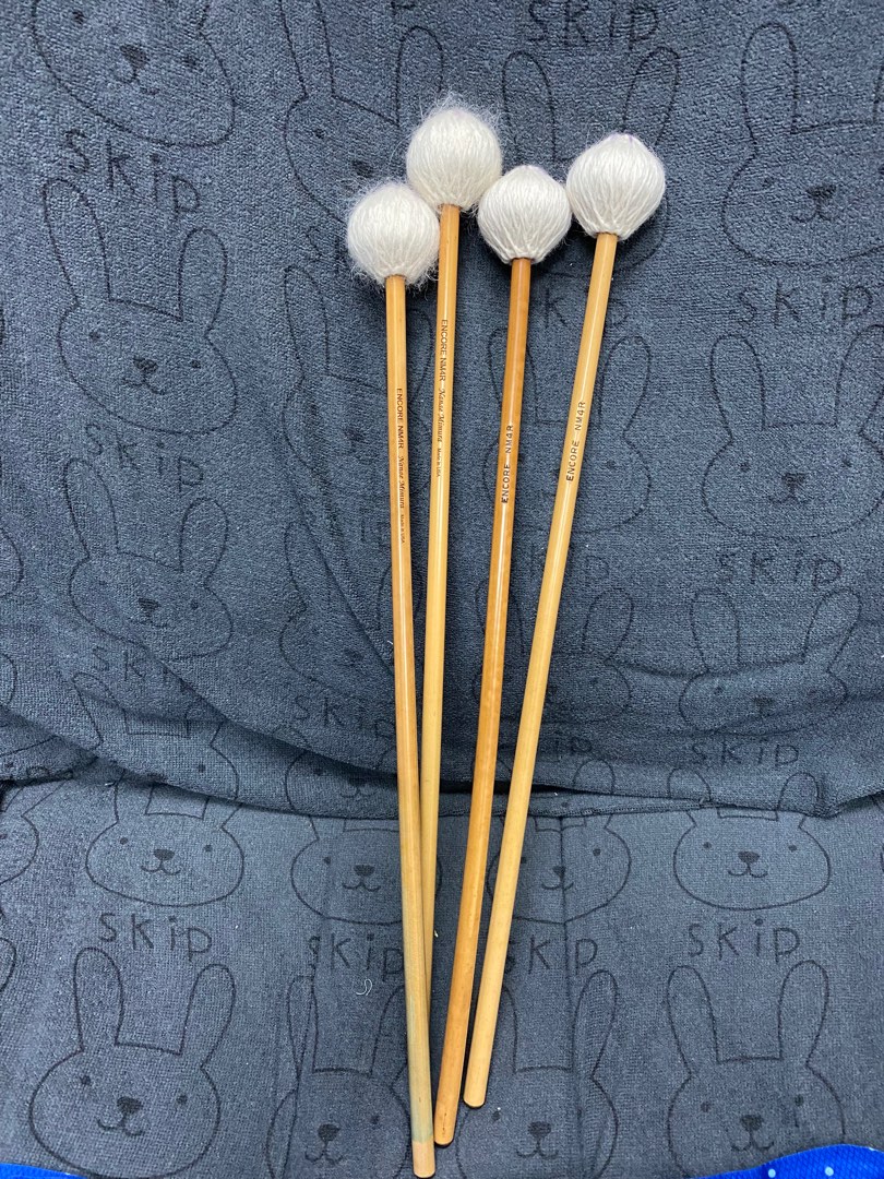 Encore NM4R Nanae Mimura Medium Rattan Marimba Mallets, Hobbies & Toys, Music & Media, Music ...