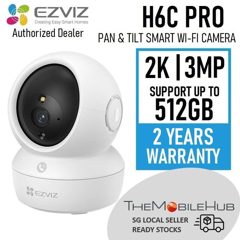 EZVIZ H6C PRO 2K 3MP Smart Security IP Camera WI-FI CCTV Night Vision Motion Detection ...