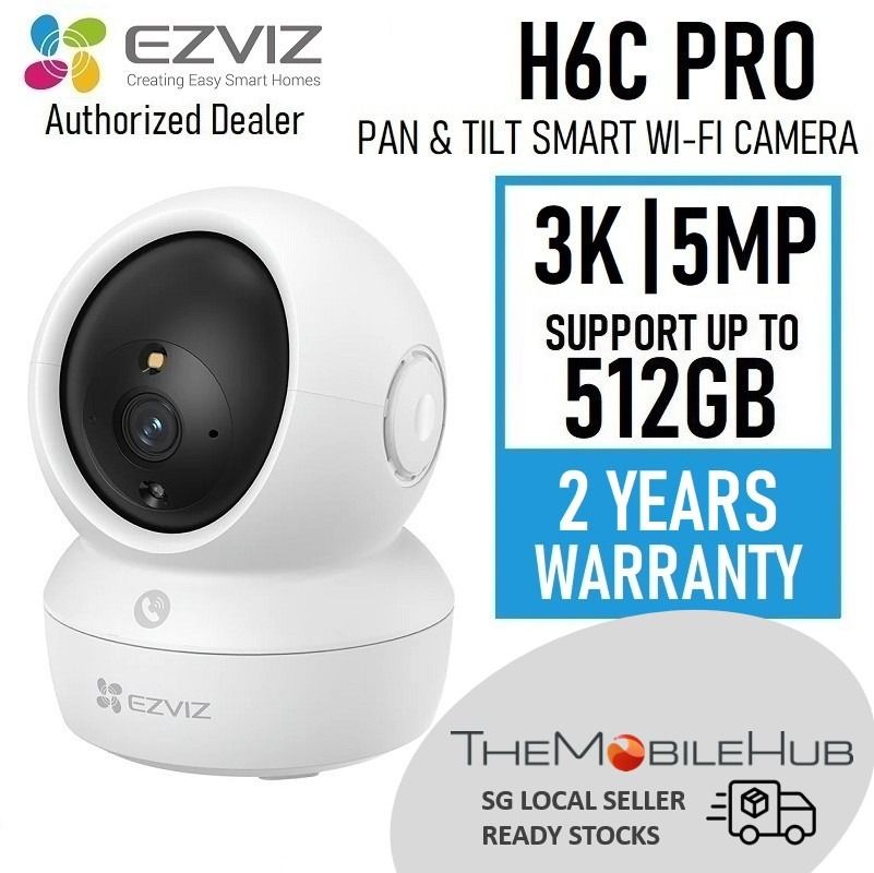 EZVIZ H6C PRO 3K 5MP Smart Security IP Camera WI-FI CCTV Night Vision Motion Detection ...