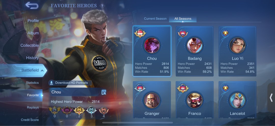 FRANCO LEGEND SKIN AND SEAL OF ANVIL | Mobile Legends Account, Video ...