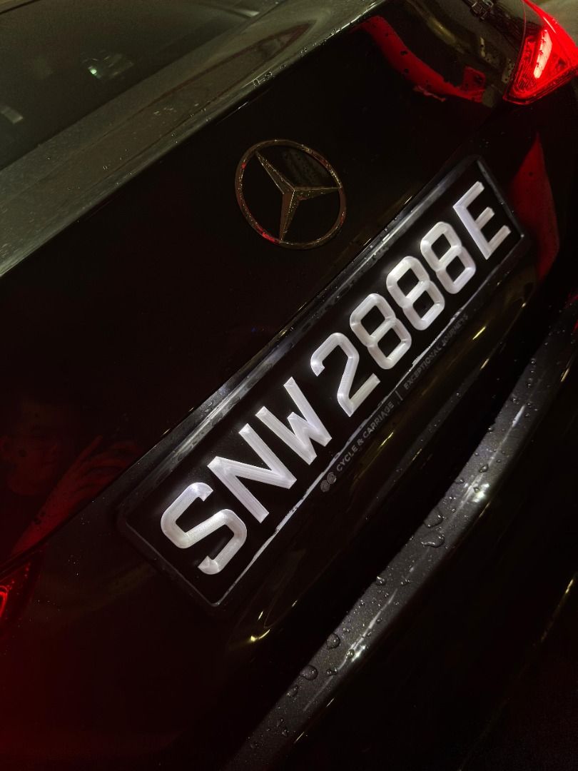 Frosted Ice 3D Printed Number Car Plate - Personalized License Plate ...